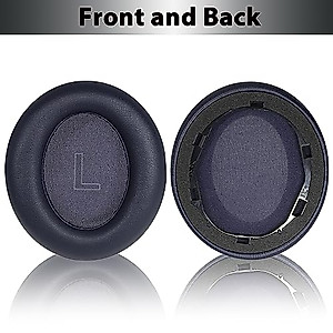 Q30 Protein Leather Earpads for Anker Soundcore Life Q30 by Anker Life Q35 Headphone Headsets Earmuff Repair Part Q35 Noise Cancelling Ear Covers Cushions (Dark Blue)