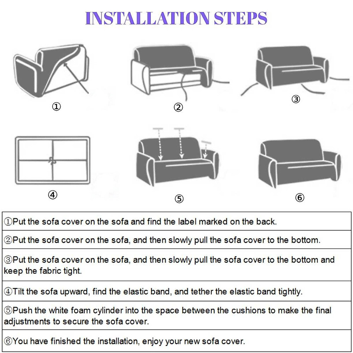 Sea Island Stretch Sofa Slipcovers, Blue Sea 3D Printed Covers Sofa 1 2 3 4 Seater, Sofa Furniture Protector Cover with 2 Free 45 * 45Cm Sofa Pillow Covers