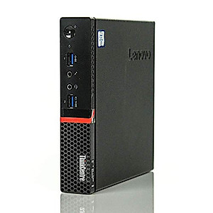 Lenovo ThinkCentre M900 Tiny Desktop, Quad Core Intel Core i5-6500T, 2.5GHz up to 3.1GHz, 8GB DDR4 RAM, 256GB SSD, AC-600 WiFi, HDMI, DVI, DisplayPort, Windows 10 Pro 64-bit (Renewed)