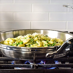 Hestan - ProBond Collection - Professional Clad Stainless Steel Frying Pan, Induction Cooktop Compatible, 12.5-Inch