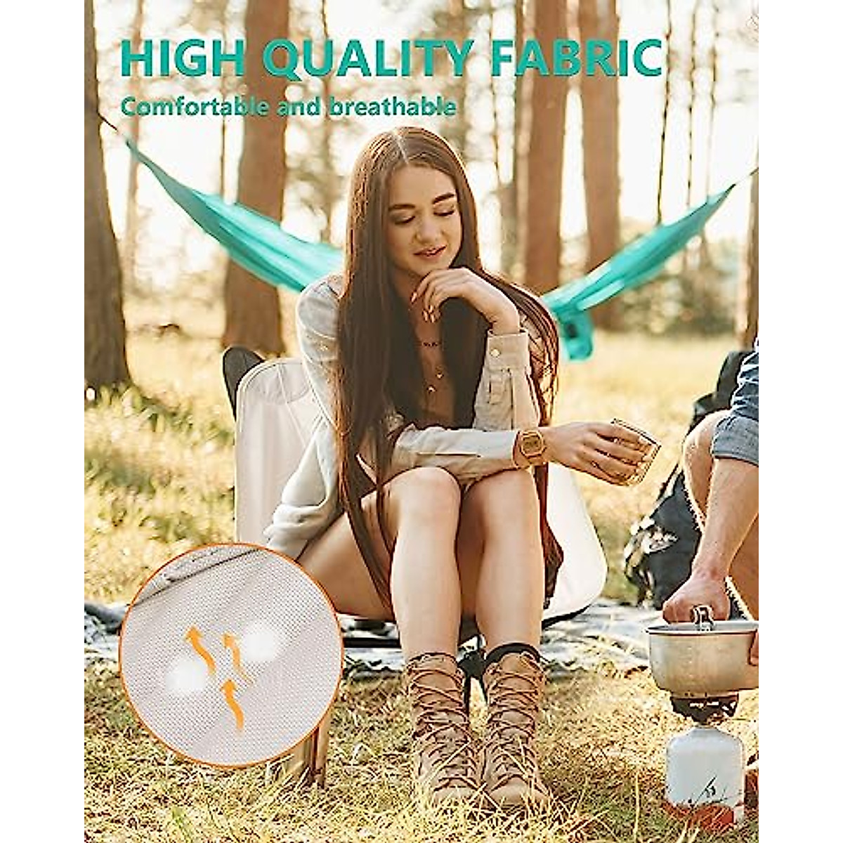 logard 2 Pack Lightweight Portable Camping Chair,Folding Outdoor Chair High Load Capacity,Sturdy Folding Chair for Hiking,Beach,Fishing,Festival, Hiking, Backpacking