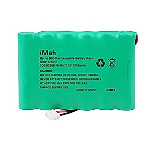 iMah Ryme B65 6-Cell 3-Pin 4/3A 7.2V 3700mAh Replacement Battery 300-03866 for Honeywell Lynx Alarm Lynx LYNXRCHKIT-SHA Lynx L5100 5200 5210 Lynx Touch 7000 Lyric Keypad LCP500-L
