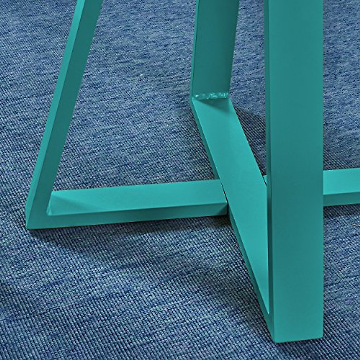 Christopher Knight Home Kate Outdoor Iron Bistro Set, Matte Teal