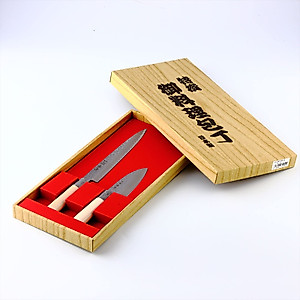 Seki Japan Professional Chef Knife Set, Japanese Stainless Steel Kitchen Knife Set 2 PCS, Sushi Knife & Fillet Knife, Japanese Gifts, Kitchen Gifts