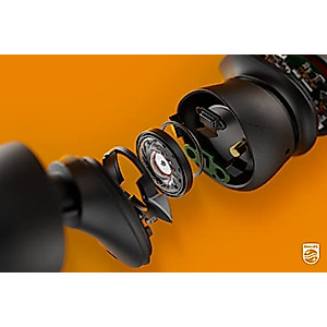 Philips GO A7507 Wireless Sports Headphones with Noise Canceling Pro (ANC), Bluetooth Multipoint and Bone Conduction Microphones for Crystal-Clear Calls, Black