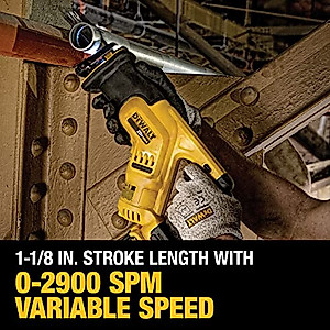 DEWALT 20V MAX* Cordless Reciprocating Saw Kit, Compact, 2-Amp Hour (DCS387D1)