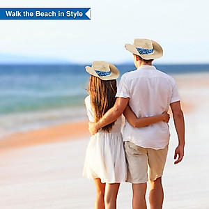 Fun Express Cowboy Hat For Men & Women - Set of 12 Hand Washable Cowboy Hats with Blue Bandana - Perfect for Western-Themed Events And For Parties of Any Size - Premium Quality, Comfortable & Durable