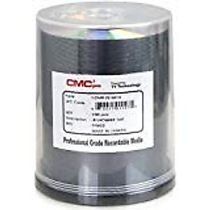 CMC Pro - Powered by Taiyo Yuden Technology 16x Shiny Silver Thermal Lacquer 4.7GB DVD-R in 100 Disc Cake Box