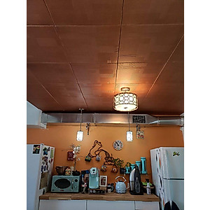 A la Maison Ceilings R187 Vectors Foam Glue-up Ceiling Tile (256 sq. ft./Case), Pack of 96, Plain White