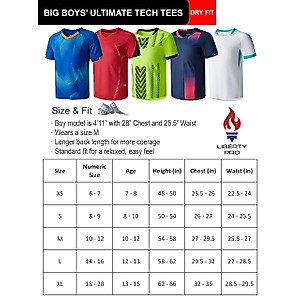 5 Pack Boys Athletic Shirts, Youth Activewear Dry Fit Tshirts for Kids, Short Sleeve Tees, Bulk Athletic Performance Clothing (Set 4, Medium)