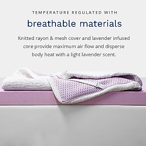 Select High Density Mattress Topper - Infused Lavender / Cal King