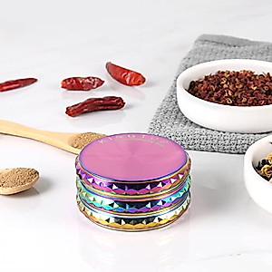 KINGTOP Spice Grinder 3 Piece 2.5 inch (Colorful)