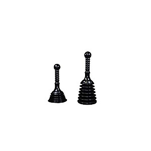 Master Plunger MPS4 Sink & Drain Plunger for Kitchen Sinks, Bathroom Sinks, Showers, and Bathtubs. Small and Strong Design with Large Bellows Commercial & Residential Use, Black