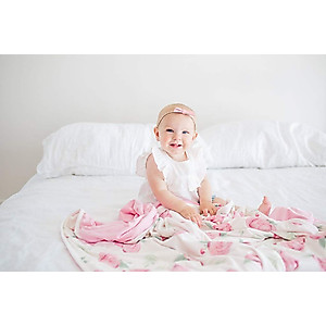 Copper Pearl Three-Layer Baby Blanket: Soft Baby Quilts for Boys and Girls | Breathable, Cozy, Toddler Blanket | Baby Quilt for Newborns | 46x46 Premium Polyester/Rayon | Grace