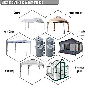 ABCCANOPY Canopy Water Weights Bag, 88LB (Gray)