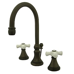 Elements of Design Nuvo Elements of Design ES2985PX Madison 2-Handle 8" to 16" Widespread Lavatory Faucet with Brass Pop-Up, 6-1/2", Oil Rubbed Bronze