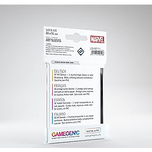GameGenic Marvel Champions The Card Game Official Black Panther Art Sleeves | Pack of 50 Art Sleeves and 1 Clear Sleeve | Card Game Holder | Use with TCG and LCG Games | Made by Fantasy Flight Games