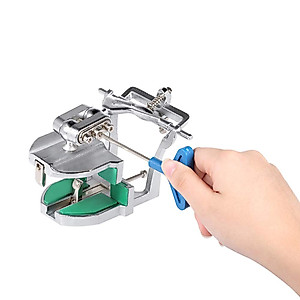 SoHome Adjustable Dental Tooth Articulator Stainless Steel Articulator for Lab Rubber-lined Base Plate Tool JT-44