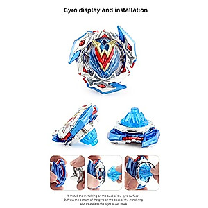 3-Piece Bey Battling Burst Tops B-201 Zest Achilles B-105 Z-Achilles B-104 Winnig Valkyrie Combat Battling Game Bayblade pro Series Set for Kids Children Birthday Party Idea