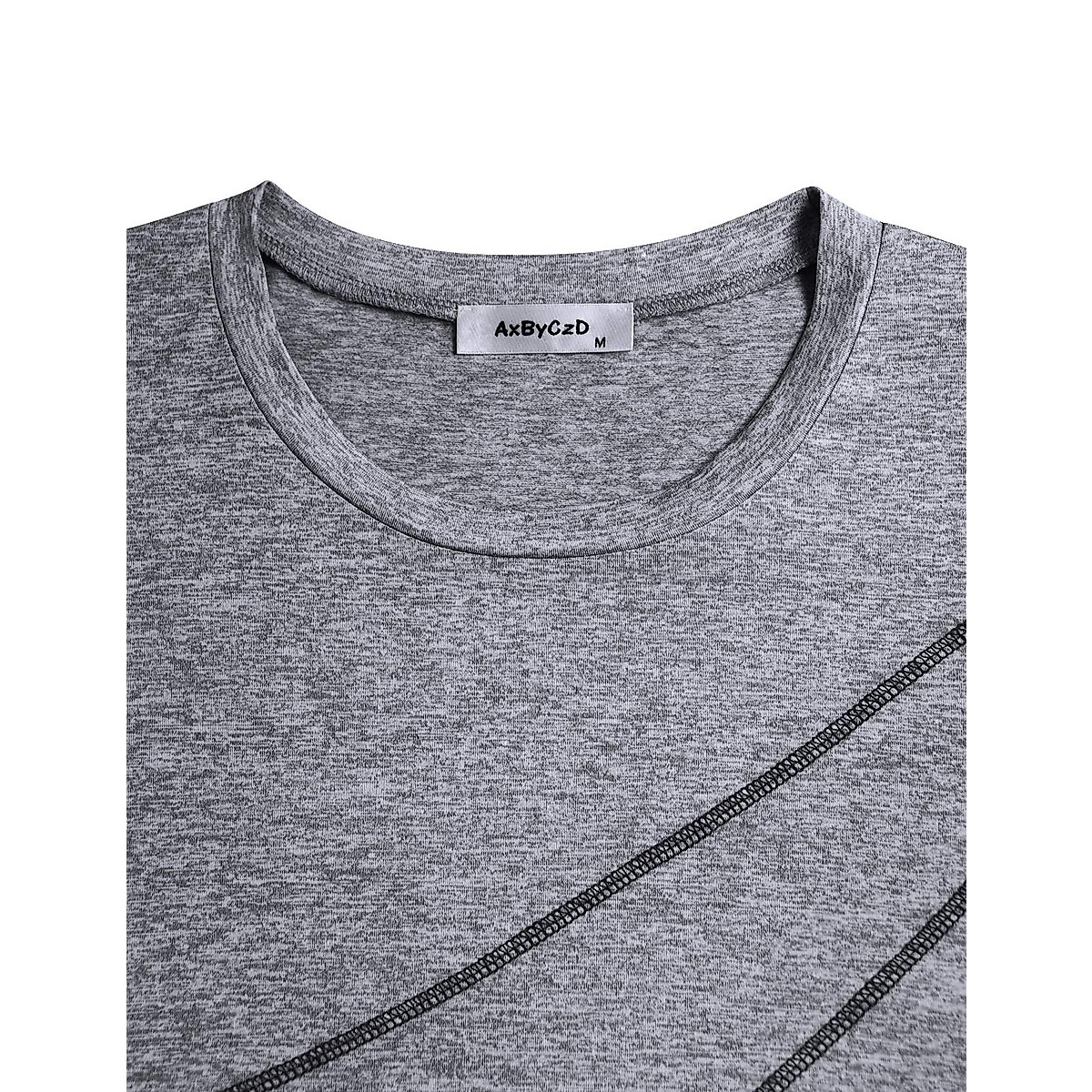 AxByCzD Running Shirts Women Workout Yoga Short Sleeve Tops Crew Neck Gym Casual Jogging Pilates Summer SportwearGrey Medium