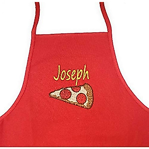 Personalized Kids Apron Embroidered With Name and Design