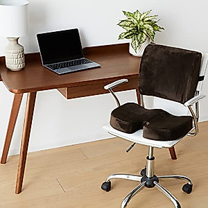 Visco Foam My Recommend Economic Seat Cushion Great for Office Chair, Car Seat, Wheel Chair, 3 lb, Brown