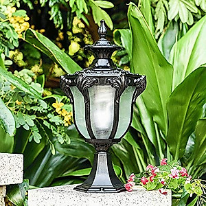 DIAOD Garden Lights Wall Pillar Lamp European Retro Led Home Villa Gate Pillar Outdoor Courtyard Super Bright Light