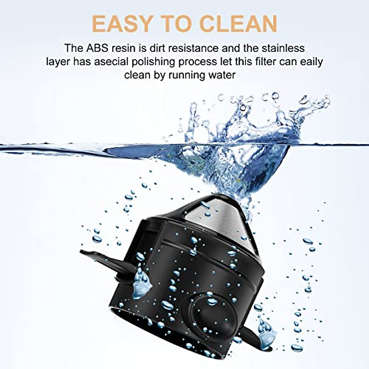 ACPhooo Pour Over Coffee Maker,Portable Stainless Steel Reusable Coffee Filter, Mini Collapsible Paperless Single Serve 1-2 Cup Coffee Dripper Cup Easy To Clean For Travel Camping Offices Backpacking