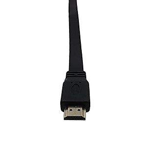 CERRXIAN 1FT Flat Slim High Speed Bi-Directional DVI (24+1) Male to HDMI Male Adapter Cable