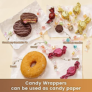 Nax Caki 100Pcs 14x10 Inches Deli Wax Paper Sheets high temperature resistant, waterproof and greaseproof baking paper,for cookie Baking, Cooking, Grilling, Frying, Bread Cup Cake Cookie (White)