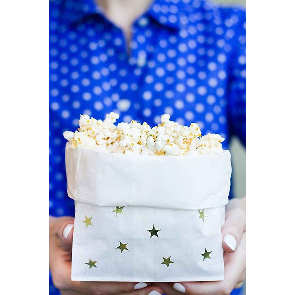 Self-Standing Plain White Paper Lunch Bags (100pk) 5-1/8 x 3-1/8 x 10-5/8 - Birthdays, Weddings, Bar or Bat Mitzvahs, Party Favor Bags, School Projects - Goodie Treat Bags - Includes Free Recipe Ebook