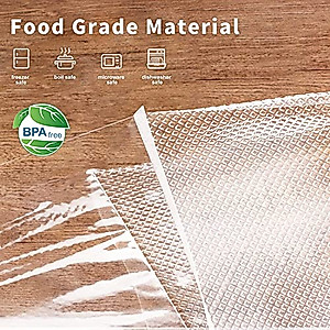 Vaakas Vacuum Sealer Bags Rolls 2 Pack 11''x16' For Food Saver, Weston. Commercial Grade, Vacuum Seal Bags Rolls,BPA Free,Great for Vac Storage Seal Bags, Meal Prep with Sous Vide