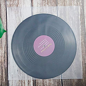 Skywin Vinyl Record Sleeves - 3 Mil Thick 100 Record Sleeves Outer Preserve Vinyl Records Protect from Dust and Scratches, Transparent Vinyl Outer Sleeves Showcase Album Cover Art (7 inch, 100 Pack)