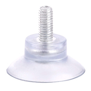 KINMAD 10 Pcs M6x13mm Rubber Strong Suction Cup Screw with 35mm Sucker Hanger Pads for Table Glass Tops