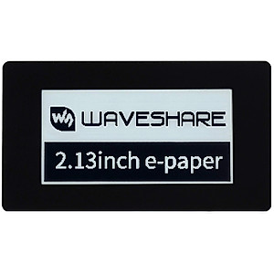 Waveshare 2.13inch Touch e-Paper HAT for Raspberry Pi 4B/3B+/3B/2B/Zero/Zero W/Zero WH, 250x122 Pixels, Black White Two-Color, 5-Point Touch E-Ink Screen LCD, SPI Interface Support Partial Refresh