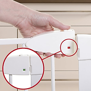 Dreambaby Boston Auto Close Gate with Ezy Check Indicator, White