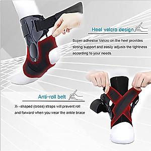 TODDOBRA Ankle Brace for Sprained Ankle, Ankle Support Brace with Side Stabilizers for Men & Women, Ankle Splint Stabilizer Volleyball, Basketball, Ankle Supports for Women (Update XL)