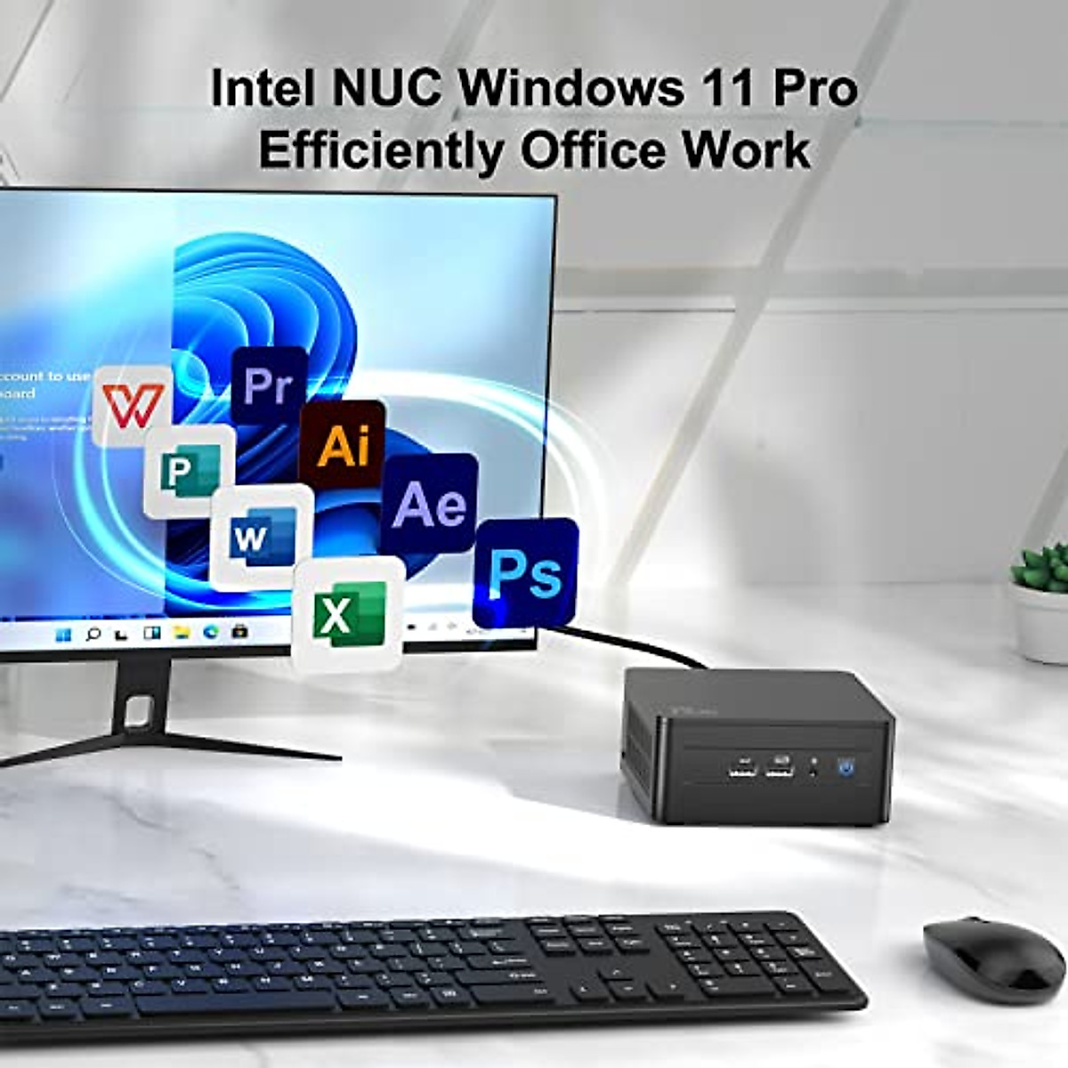 Intel NUC 13 PRO NUC13ANHi7 Arena Canyon, 13TH Gen CPU, 32GB RAM 1TB SSD, Intel Core i7-1360P, Win 11 Pro Mini Desktop Computer, 8K/4K UHD, Gigabit Ethernet/WiFi-6/VESA for Business/Office/Home
