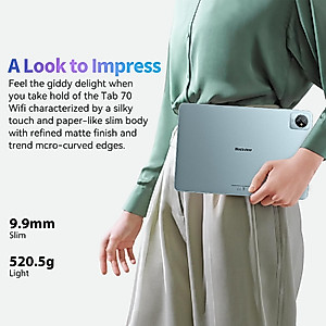 Blackview Android 13 Tablet - 10.1 Inch Screen Tablet, 6GB RAM 64GB ROM 1TB Expand, Dual Camera 5MP, WiFi 6, 6580mAh Android Tablet, Google Play Parent Control Kids Tablet, Blue