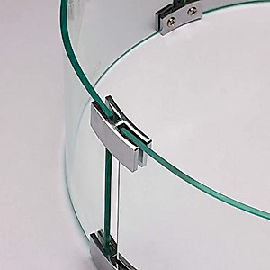 Celestial 23" x 6" Round Wind Guard, fits Celestial 19” Round Fire Pit Burner Pans for Gas Fire Pits