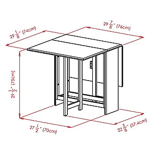 Winsome Wood Clara Dining Table, Walnut