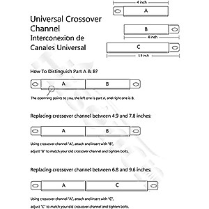Hisencn Repair kit Gas Grill Burner, Heat Plate Deflector, Crossover Tube Replacement for Char-Broil Classic 280 2-Burner, 360 3-Burner, 405 4-Burner Liquid Propane, G320-0200-W1, G215-0203-W