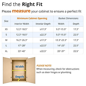 KIKIBRO Pull Out Drawer Cabinet Organizer, Expandable Slide Out Storage Shelves for Cabinets, Under Sink and Wardrobe, Opening Size Required 16.3"~26.3" 1 Pack