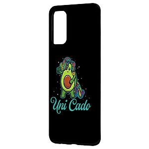 Galaxy S20+ Uni Cado, Cute Avocado, Funny Unicorn, Guacamole, Vegan Case