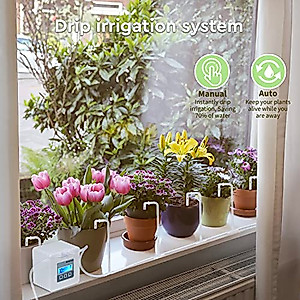 Upgraded DIY Automatic Drip Irrigation Kit, 15 Potted Houseplants Support, Indoor Watering System for Plants, with Digital Programmable Water Timer