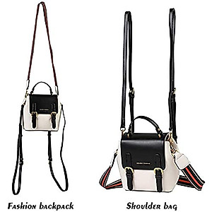 Women’s Mini Backpack PU Leather Handbag Casual Shoulder Bag Crossbody
