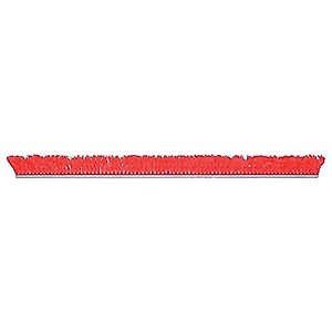 Meat Case Divider Parsley Divider with Aluminum Support Red Plastic - 30"L x 2 1/4"H