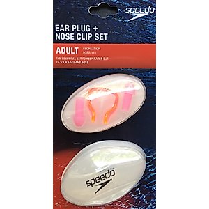 Speedo Adult Ear Plug and Nose Clip Set - Pop Pink