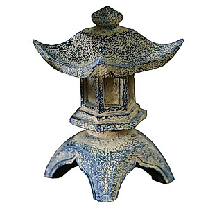 Yardwe Miniature Pagoda Statue Zen Garden Pagoda Mini Pavilion Pagoda for Chinese Japanese Micro Landscape Plant Pot Bonsai Aquarium Decoration