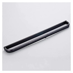 Towel BAR Rack Towel Shelfs,Simple Black Bathroom Towel Rack Bathroom Hardware Single Rod Towel Rack Black Copper Towel Bar
